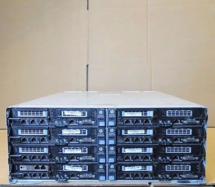 HP S6500 - 8 x SL230S GEN8 Blade Servers with x 16 E5-2620 256GB Ram ...