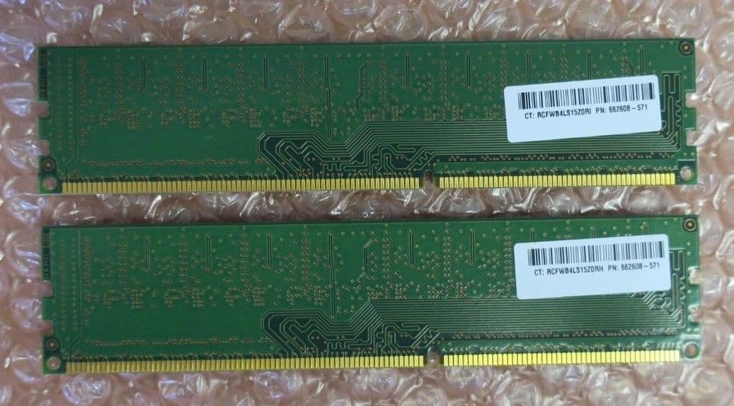 HP Samsung M391B5773DH0-CK0 2x2GB 4GB PC3-12800E DDR3 Memory Module 662608-571