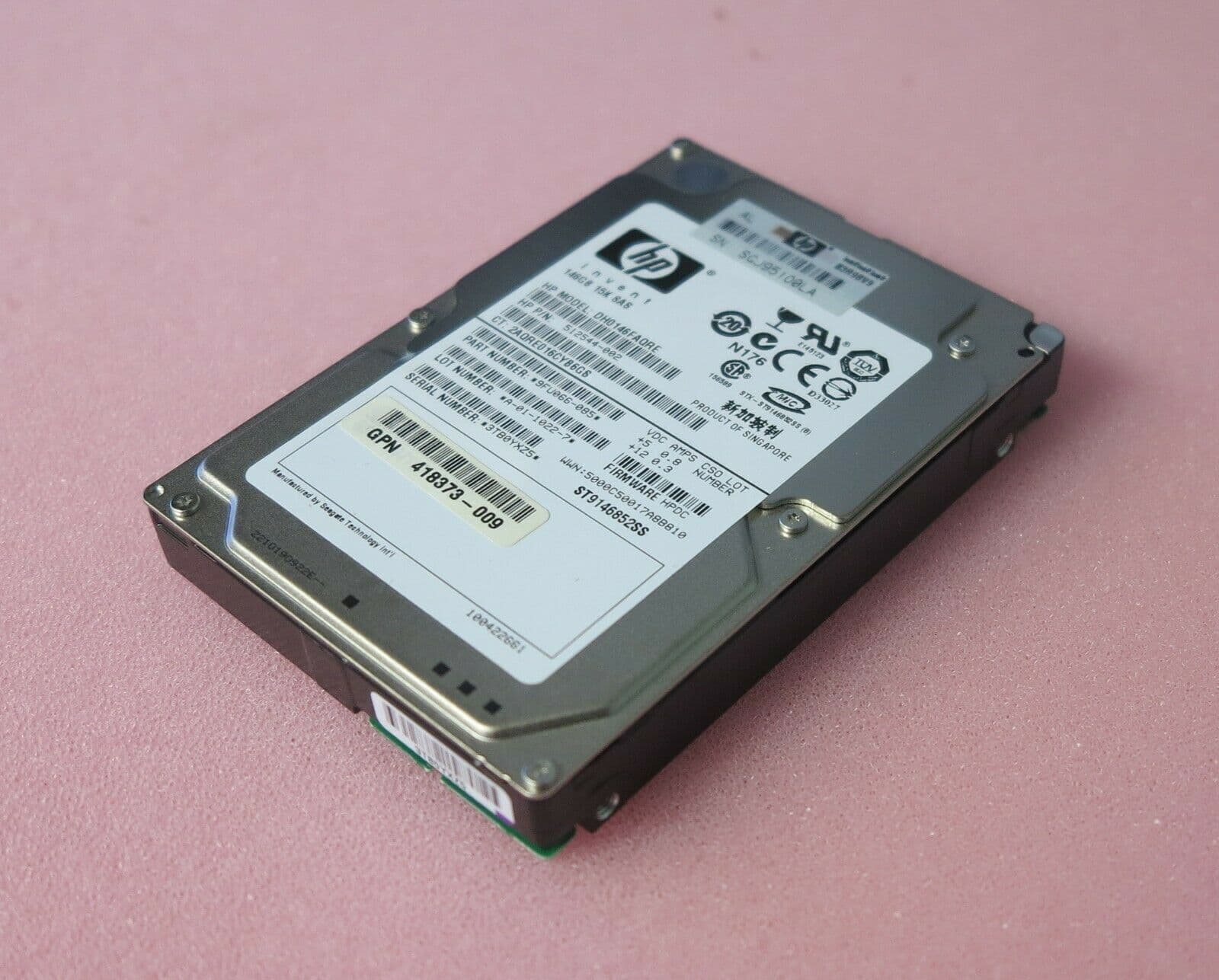 HP Seagate 146GB 2 5" SAS 6G 15K Server Hard Drive HDD 512544-002 ST9146852SS