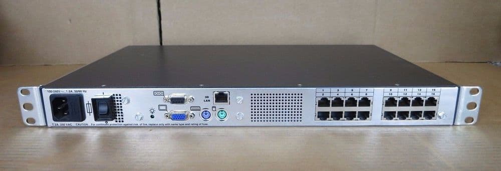 HP Series E01010 16 Port KVM Over IP Console Switch 3x1x16 286599-001