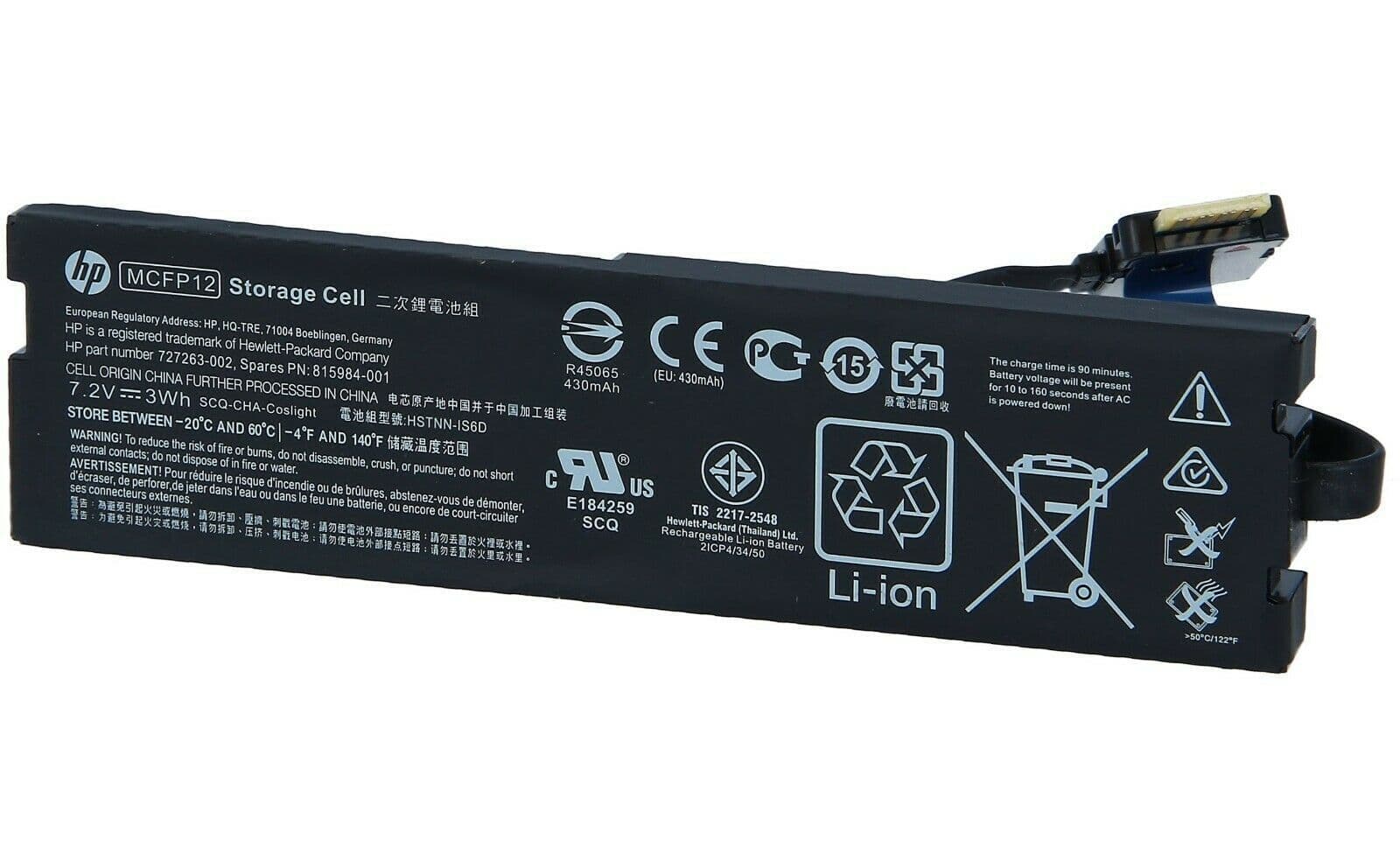 HP Smart Array P244 P246 Battery Module BBWC for BL460C G9 815984-001