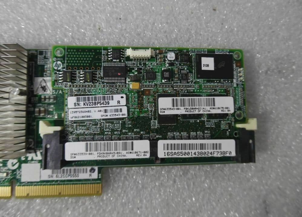 HP Smart Array P421 6Gbps SAS Controller 633539-001 631674-B21 With 2GB ...