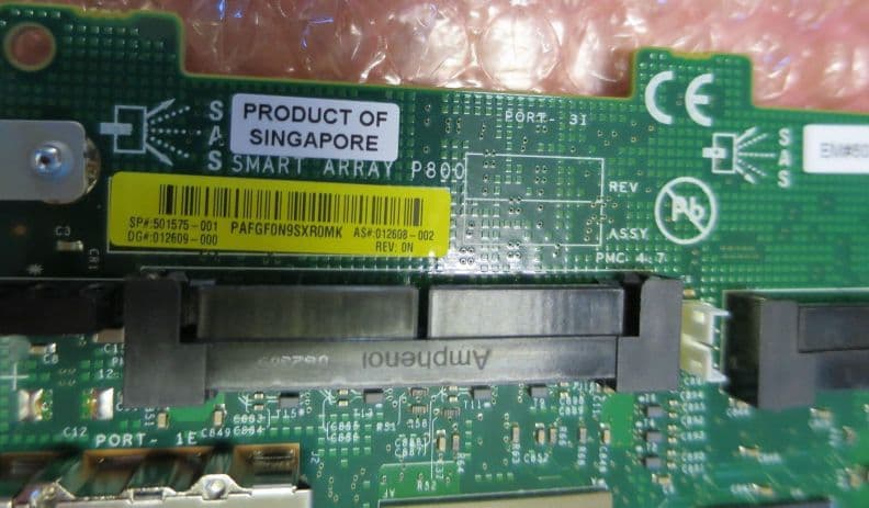HP Smart Array P800 512MB RAID Controller BBWC 381513-B21 398647-001 ...