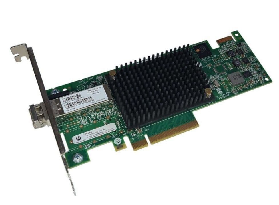 HP SN1000E QR558A 16Gb SFP HBA PCIe FC Fibre Channel Host Bus Adapter ...