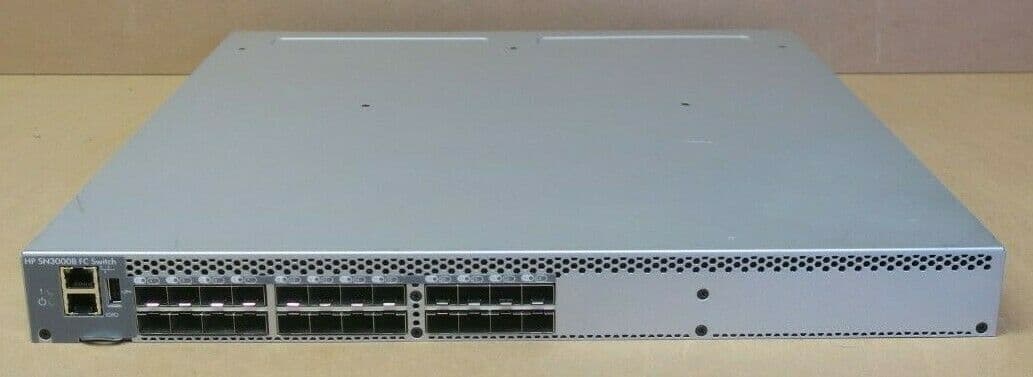 HP SN3000B Brocade 6505 24-Port 16Gb SFP FC SAN Switch QW937A 12-Port ...