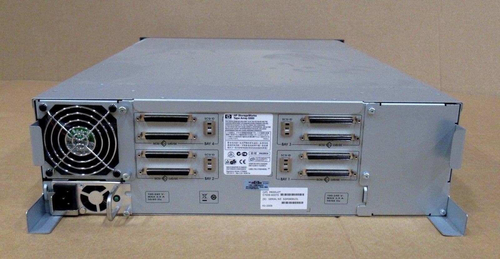 HP StorageWorks 5300 Tape drive array DW019A no drives