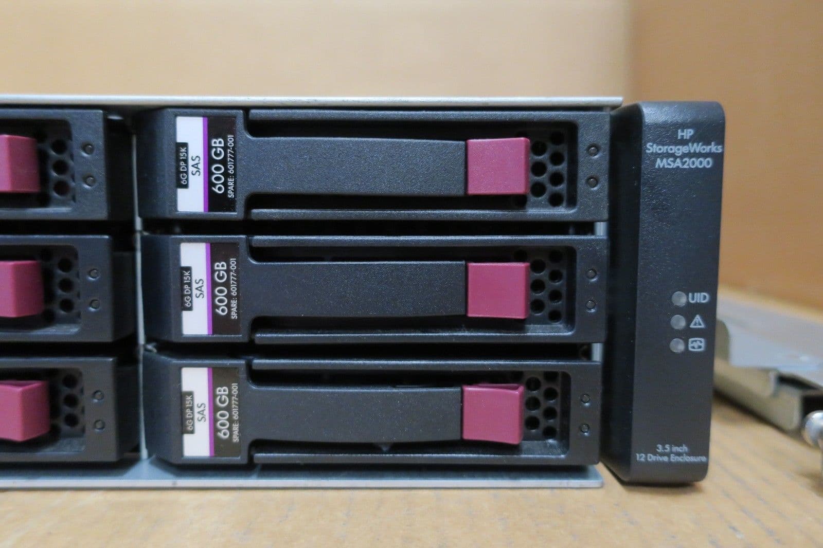 HP STORAGEWORKS AJ750A MSA2000 STORAGE ARRAY W/ DUAL HP AJ751A 12 x ...