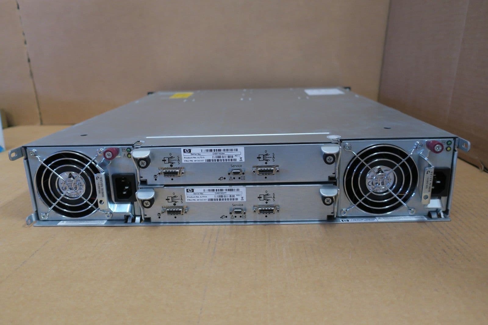 HP STORAGEWORKS AJ750A MSA2000 STORAGE ARRAY W/ DUAL HP AJ751A 12 x ...