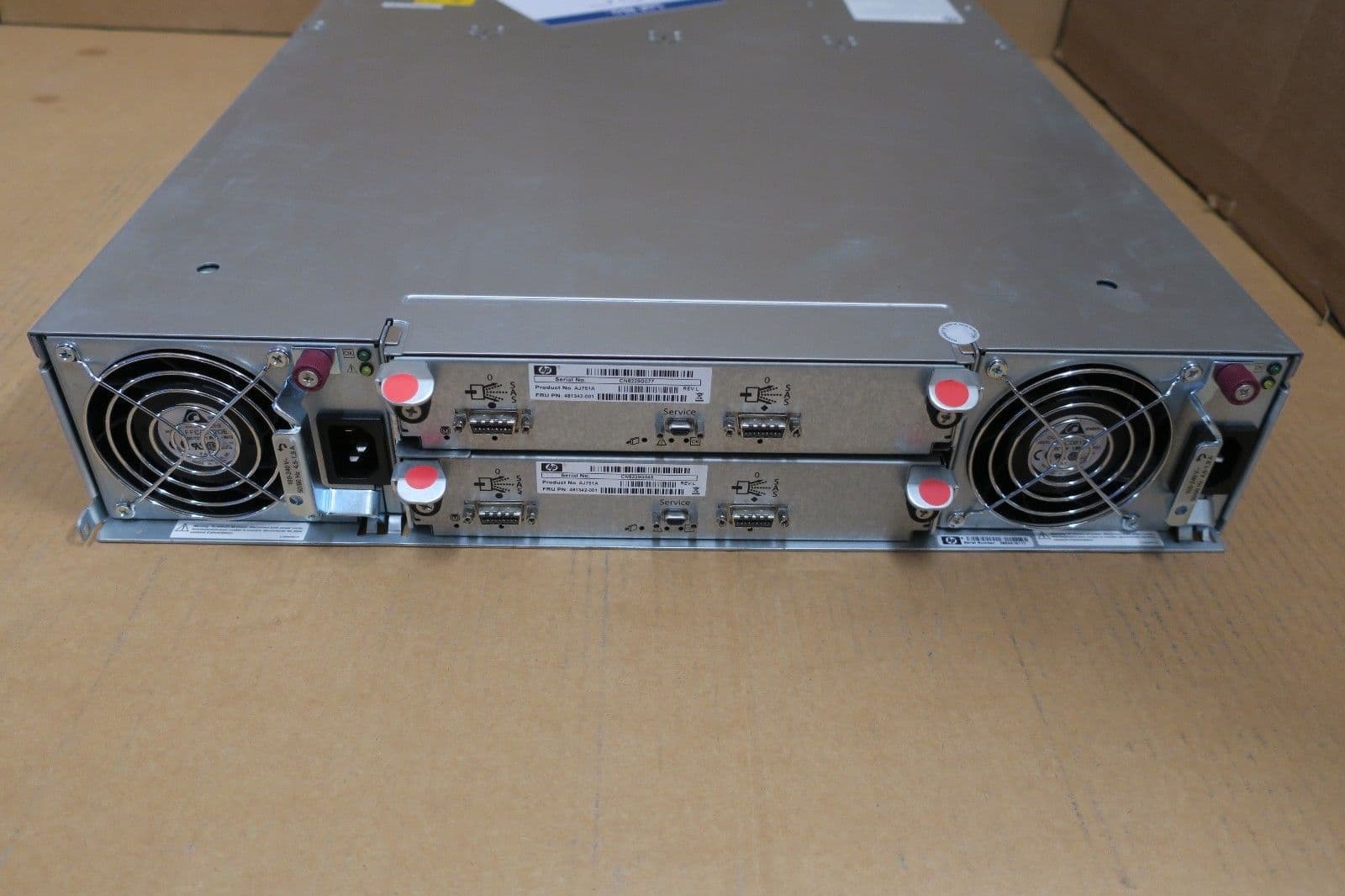 HP STORAGEWORKS AJ750A MSA2000 STORAGE ARRAY W/ DUAL HP AJ751A 12 x ...