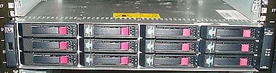 HP STORAGEWORKS AJ750A MSA2000 STORAGE ARRAY W/ DUAL HP AJ751A 9x 450GB 15K
