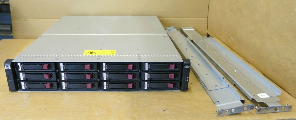 HP STORAGEWORKS AJ753A MSA2000 2012SA STORAGE ARRAY AJ754A & 12x 450GB ...