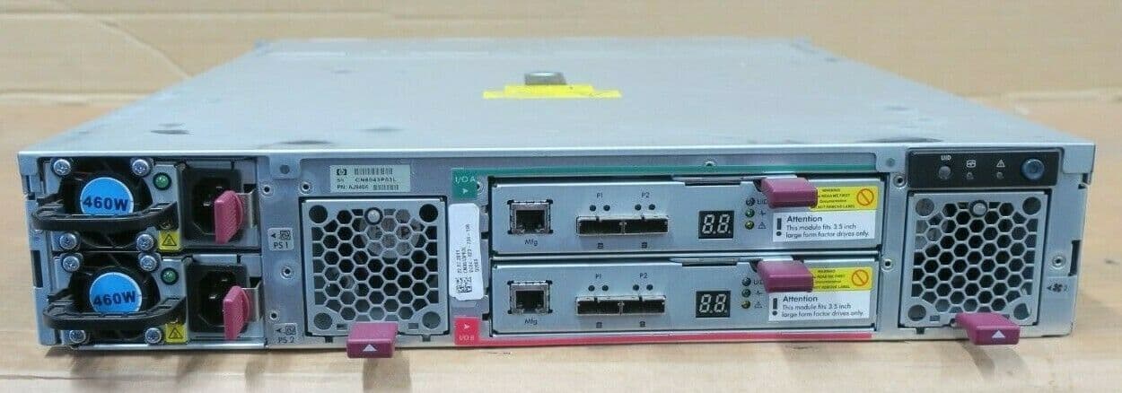 HP Storageworks D2600 2U 12-Bay 12 x 600GB SAS 15K 517354-001 AJ940-63002