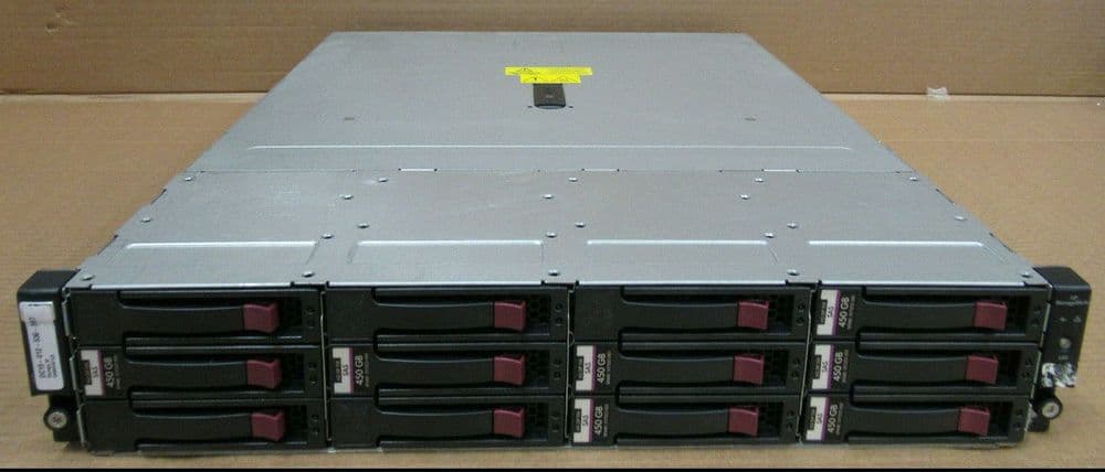 HP StorageWorks D2600 2U 12 Bay 3 1TB SAS 15k 2x SAS I/O Controller ...