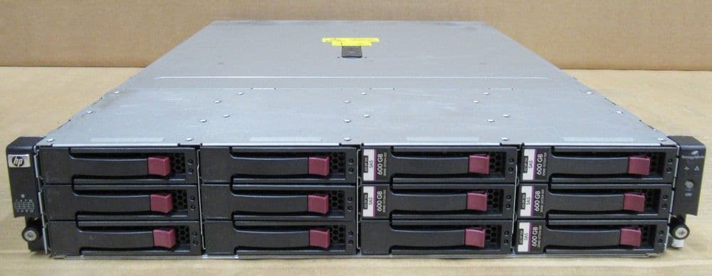HP Storageworks D2600 2U 12 Bay 3TB SAS 15K 2x SAS I/O Controller AJ940 ...
