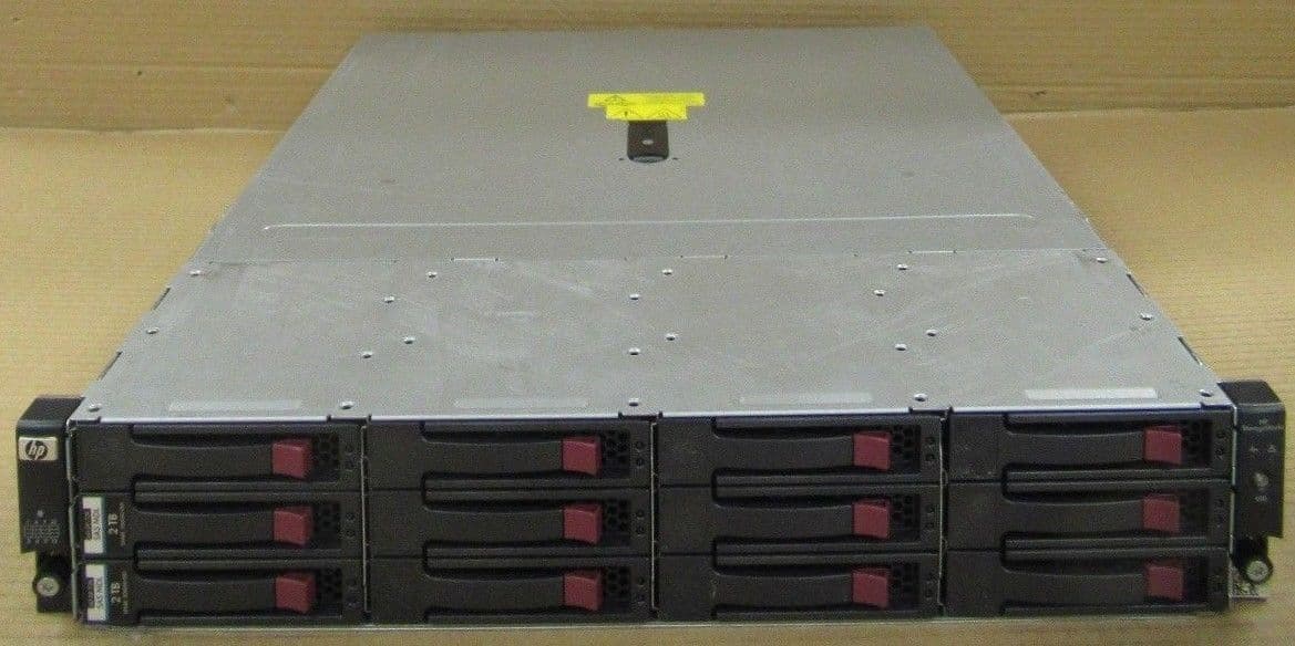 HP Storageworks D2600 2U 12 Bay 4TB HDD 2x SAS I/O Controller AJ940-63002