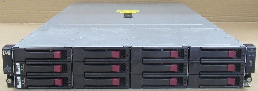 HP Storageworks D2600 2U 12 Bay 4TB HDD 2x SAS I/O Controller AJ940-63002