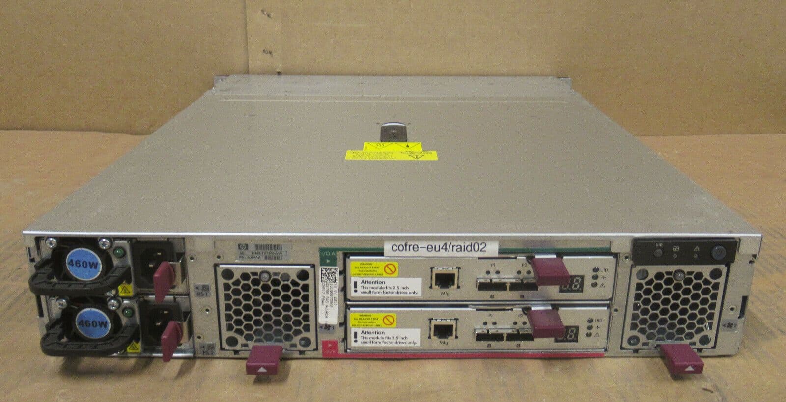 HP Storageworks D2700 AJ941A 15x 600GB HDD 2x Controllers 2x PSU SAS ...
