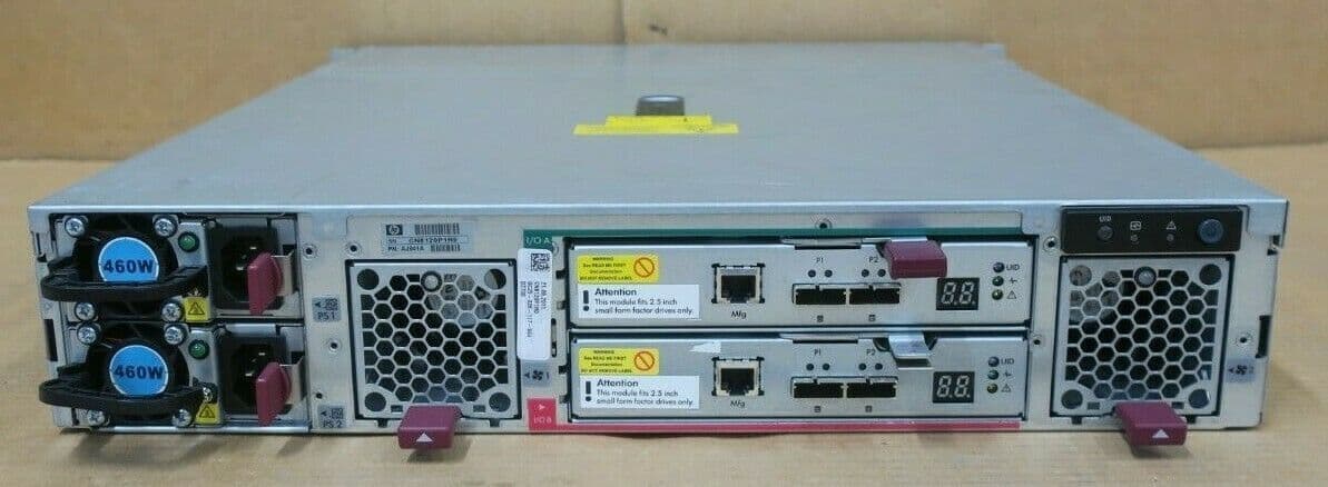 HP StorageWorks D2700 AJ941A 25x 146GB 15K HDD Disk Enclosure 2x I/O ...