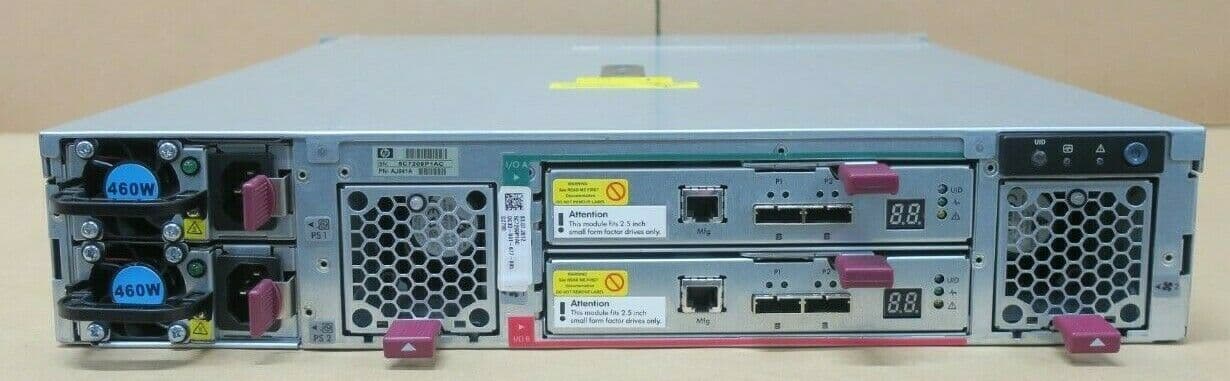 HP StorageWorks D2700 AJ941A 25x 146GB HDD Disk Enclosure 2x SAS I/O ...