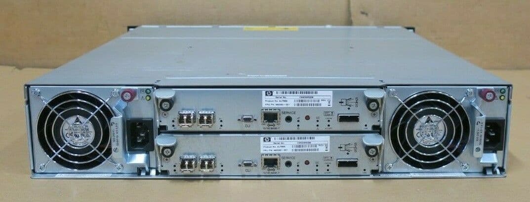 HP StorageWorks MSA2324FC G2 24-Bay Array AJ797A 2x AJ798A Controllers 2x PSU
