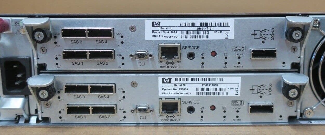 HP StorageWorks MSA2324sa 24-Bay Dual Controller 2U Modular Smart Array ...