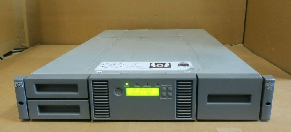 HP StorageWorks MSL2024 SCSI 1x LTO3 FC 24-Slot Rack Mount Tape Library ...