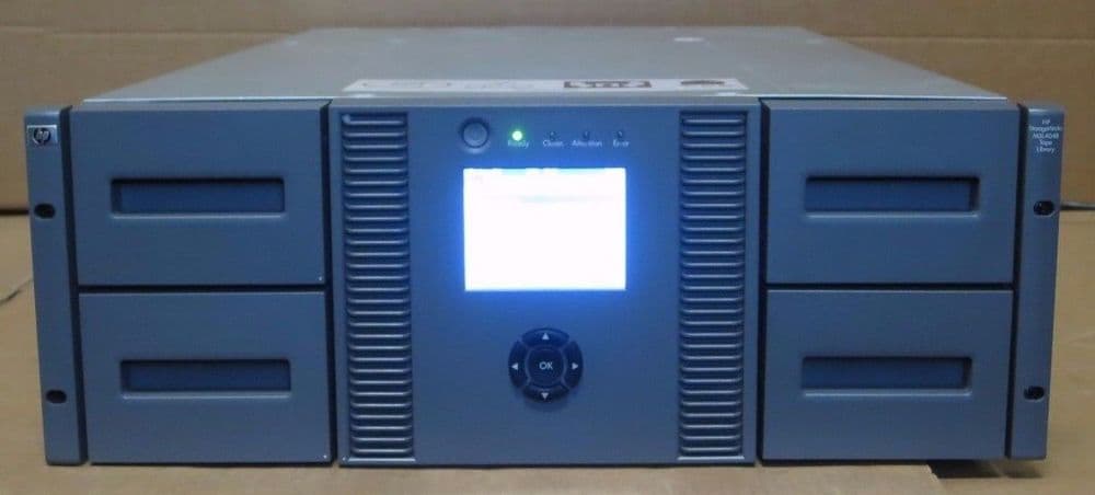 HP StorageWorks MSL4048 2 x LTO4 453906-001 413509-002 FC Tape Library ...