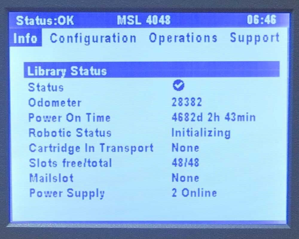 HP StorageWorks MSL4048 2x LTO4 SAS 48-Slot Rack Mount Tape Library AJ038A