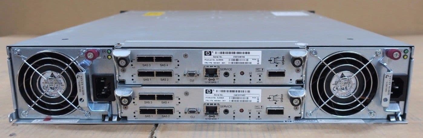HP Storageworks P2000 AJ805A MSA2312sa 12 Bay 3 5 2x AJ808A Controller ...