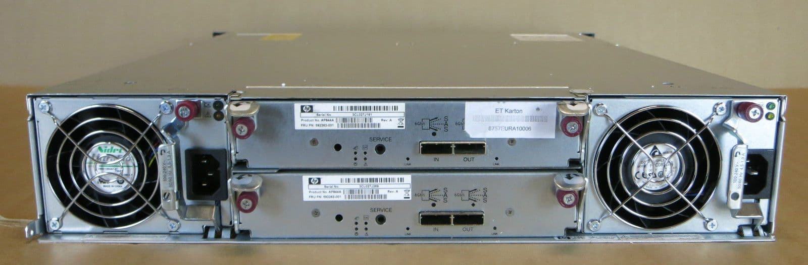 HP StorageWorks P2000 G3 AP843A Dual I/O LFF Drive Enclosure Array & 2 ...