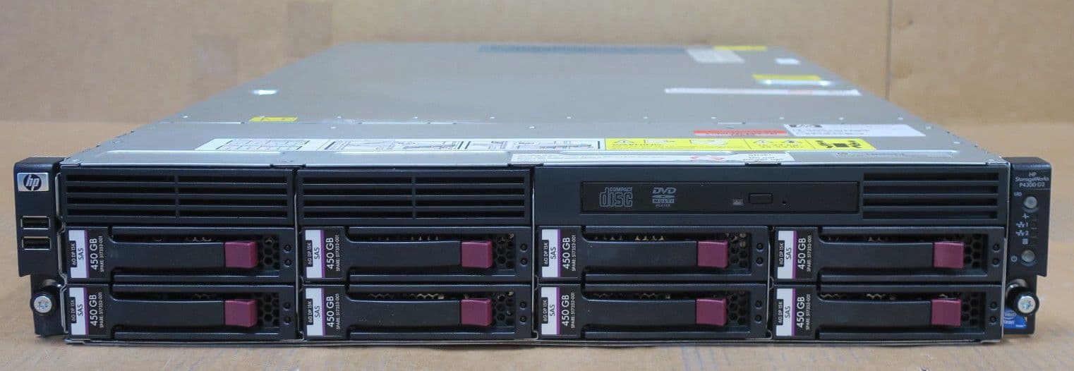 HP StorageWorks P4300 G2 BK716A 3 6TB iSCSI Storage Array System SAN ...