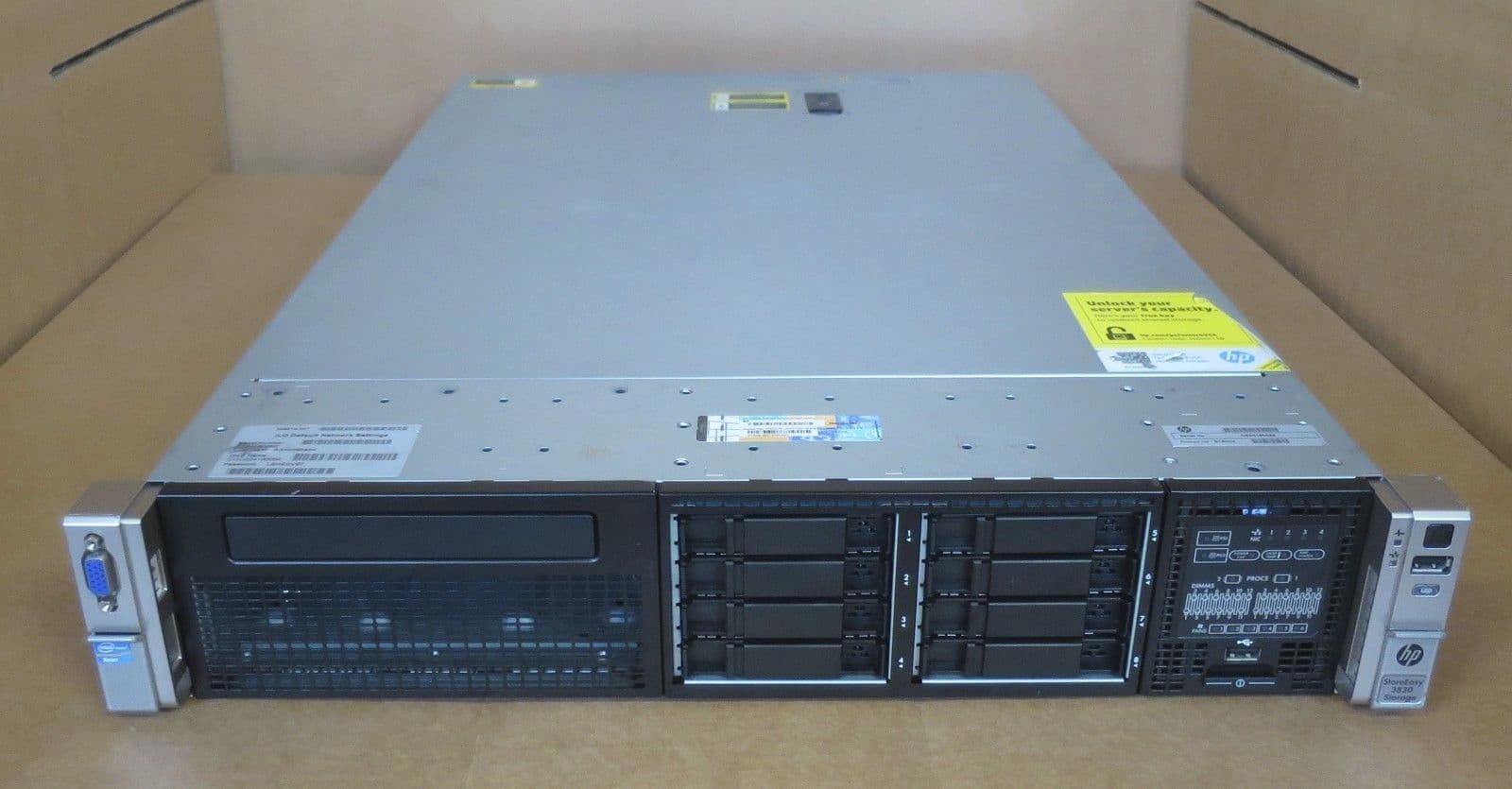 HP StoreEasy 3830 Network Attached Storage Array NAS B7E00A 8x 2 5 ...