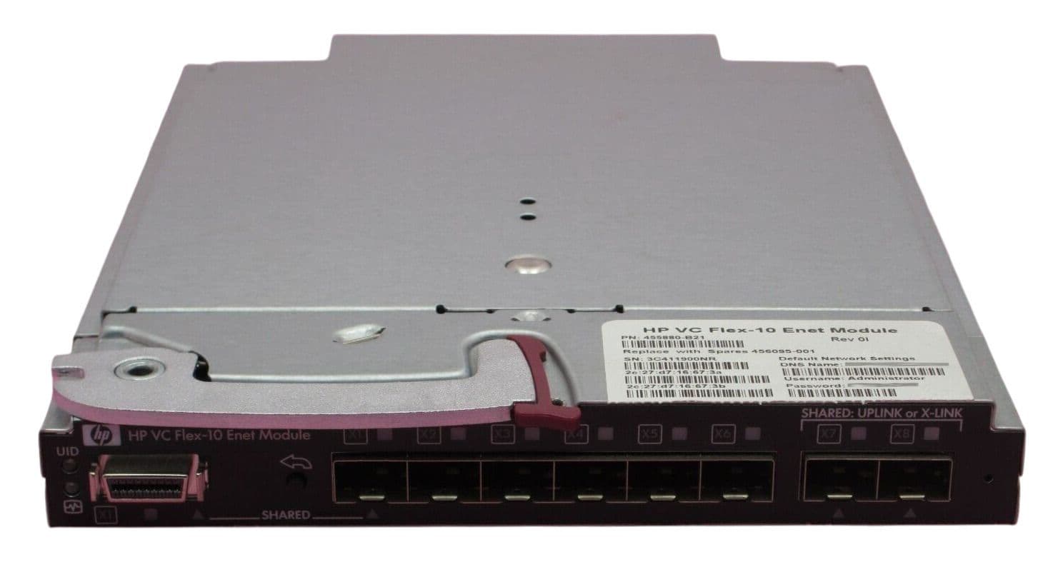HP Virtual Connect VC Flex-10/10D Module 455880-B21 456095-001 For ...