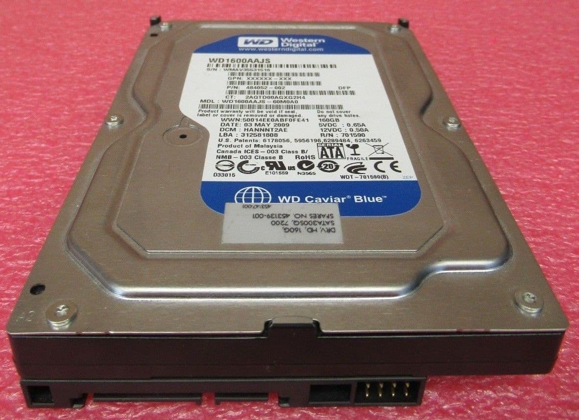 HP Western Digital Caviar Blue WD1600AAJS 160GB SATA 3 0GB/s 3 5" 8MB ...