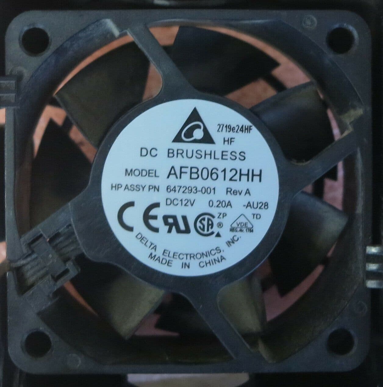 HP WorkStation Z420 Memory Module Fan Tray Cooling 663069-001