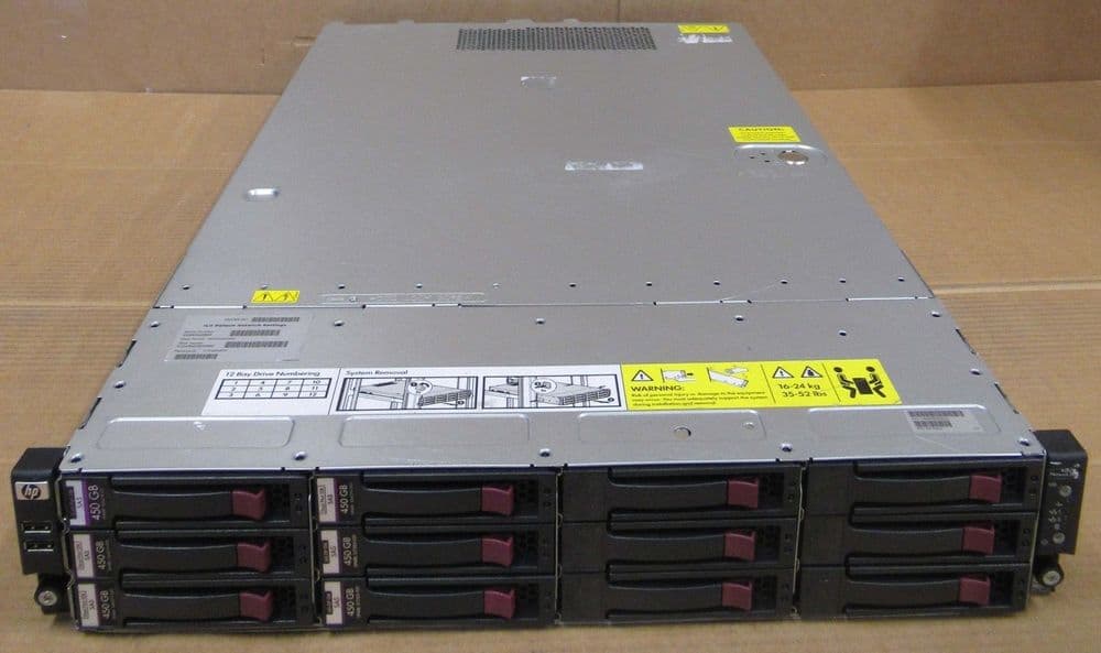 HP X1600 HSTNS-2130 2x Xeon Quad Core E5520 2 26GHz 8GB 2 7TB 2U Server COA