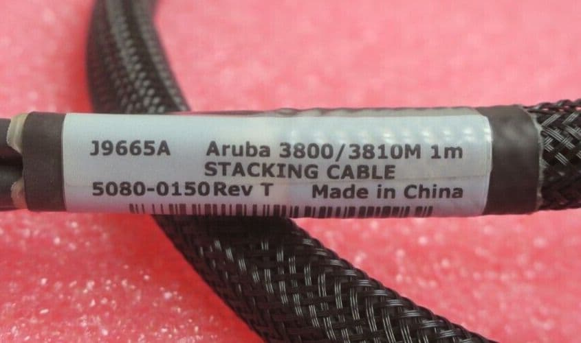 HPE Aruba 3800/3810M 1 Metre 1M Stacking Cable 5080-0150 J9665A