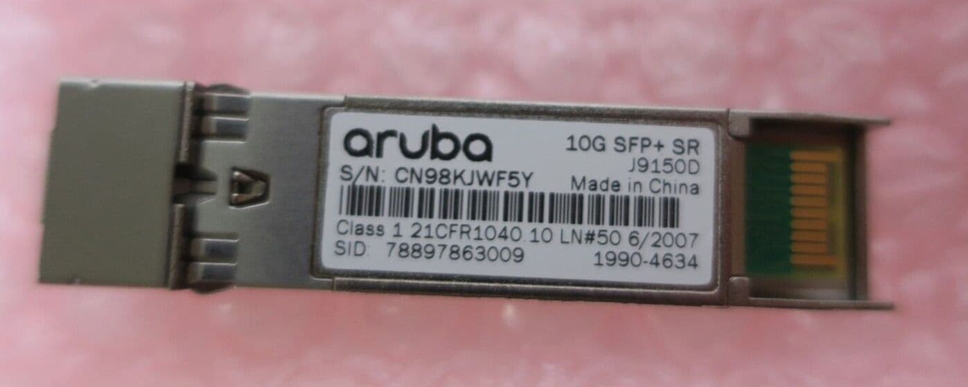 HPE Aruba J9150D 10G SFP SR 850nm 300m LC MMF OM3 Optical Transceiver ...