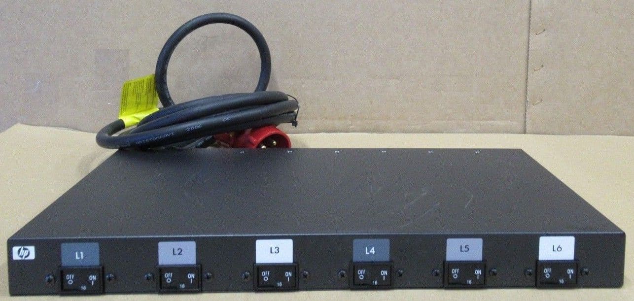 HPE Basic Modular 3Ph 11kVA/60309 5-wire 16A/230V 6xC19 Horizontal PDU ...