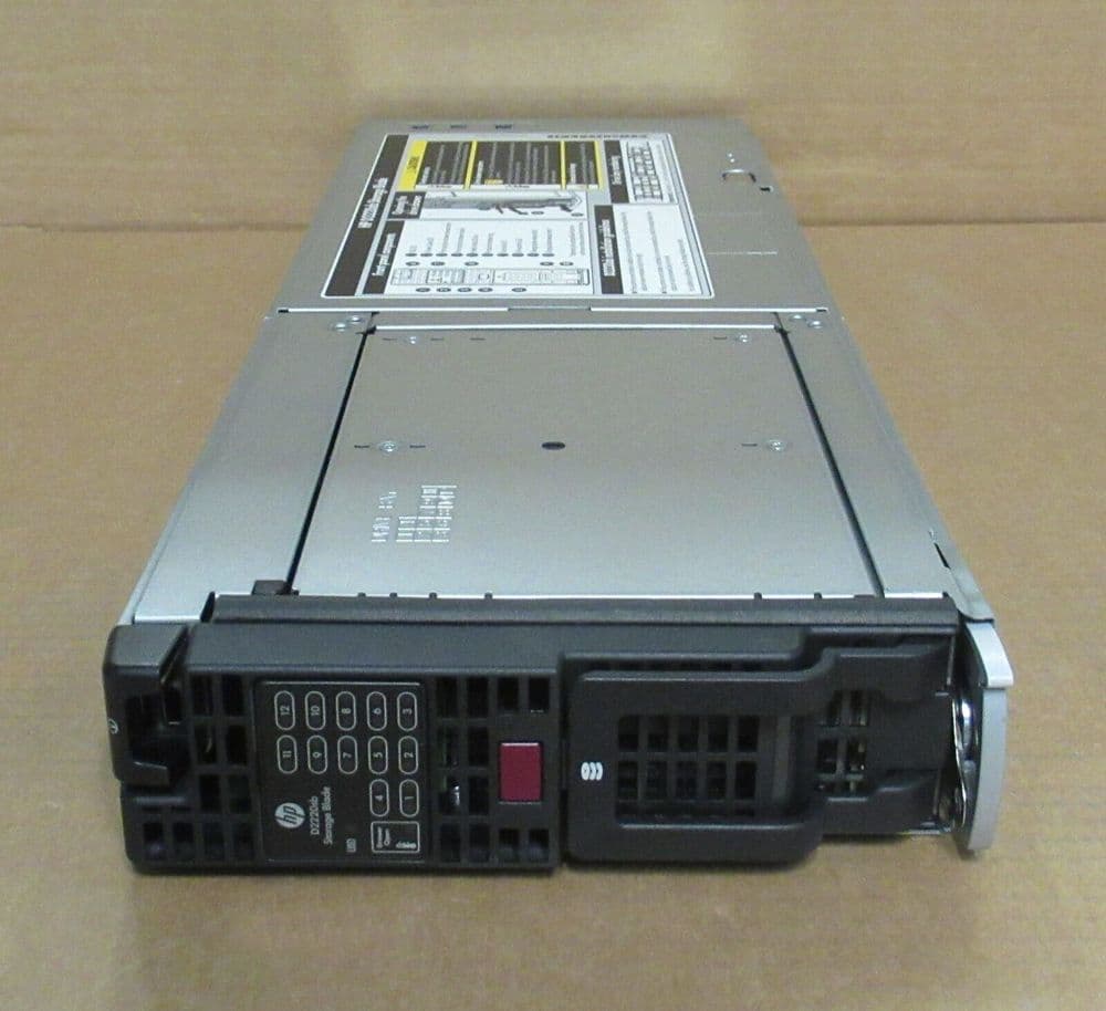 HPE D2220sb Storage Blade 12x 2 5" SAS Bays 8x 1 2TB HDD QW918A 703920-002