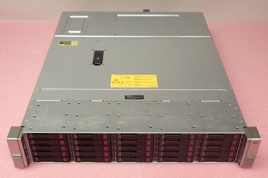 HPE D3700 Storage Enclosure QW967A 25-Bay 25x 1 2TB HDD 2x 12Gb SAS I/O ...