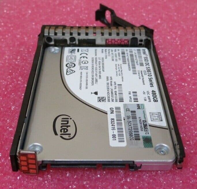 HPE Intel S3610 480GB SATA 6Gb/s 2 5" SSD SFF Gen8 / Gen9 HPG2 832414-B21
