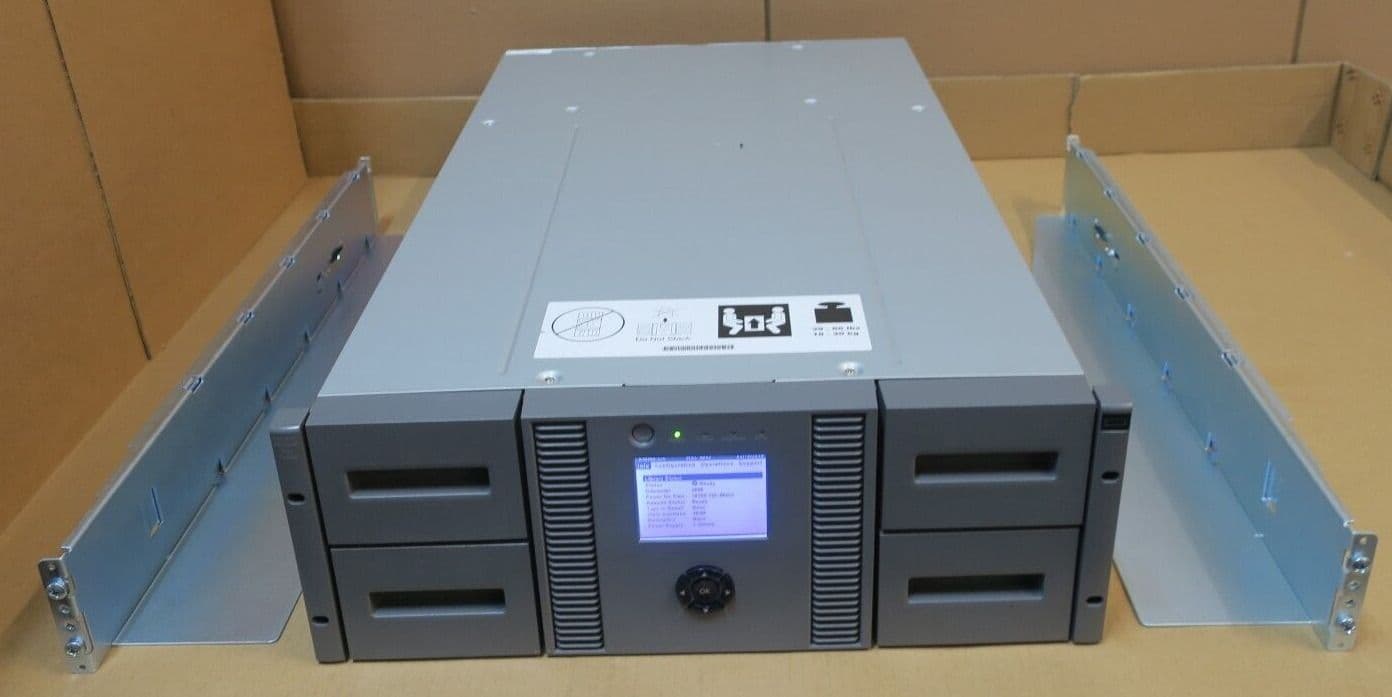 HPE MSL4048 AK381A Backup Tape Library 4U 413509-002 1 x N7P37A LTO7 ...
