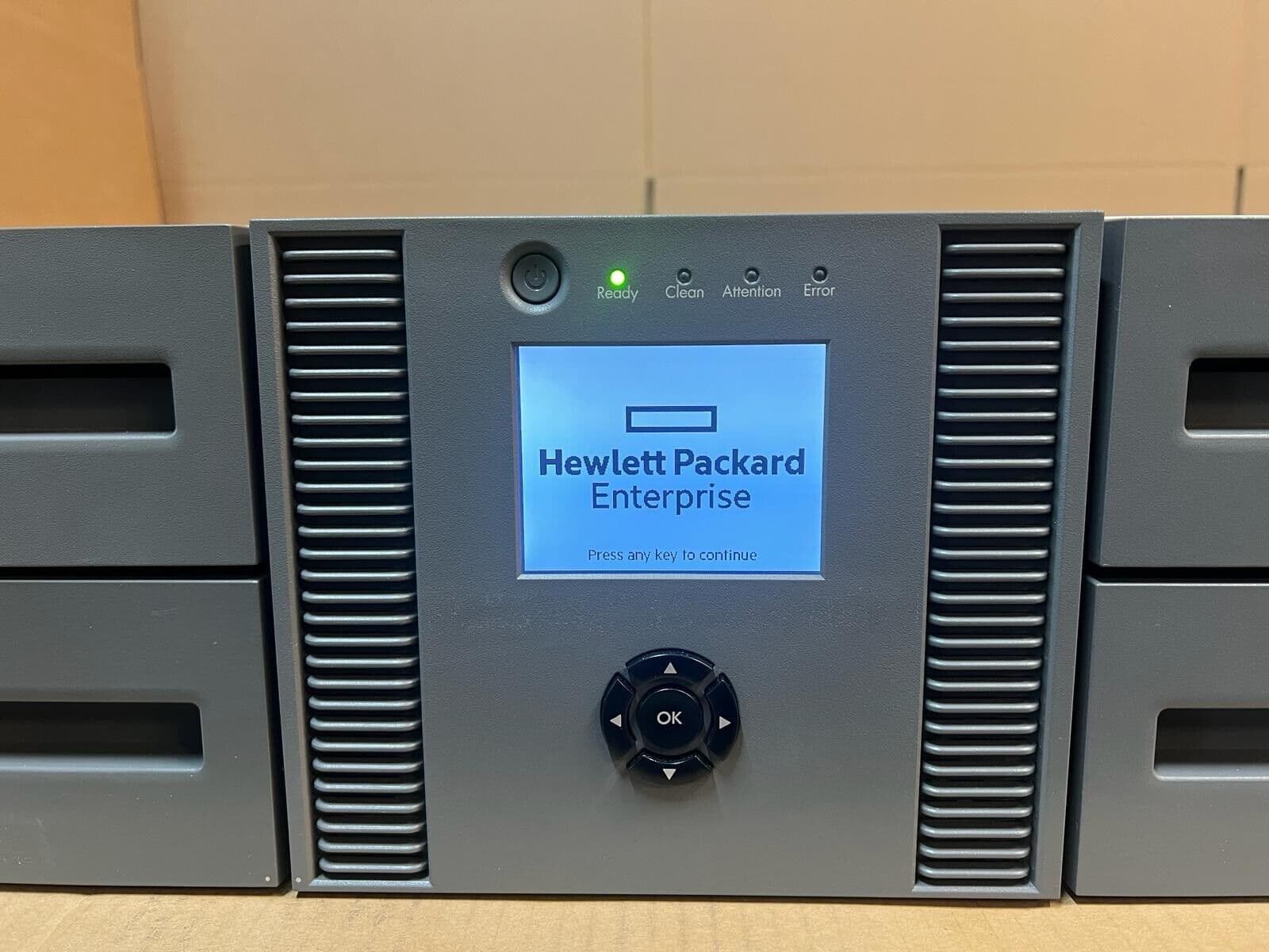 HPE MSL4048 AK381A Backup Tape Library 4U 413509-002 1 x N7P37A LTO7 ...