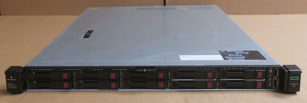 HPE SimpliVity 325 AMD 16C EPYC 7302P 3GHz 256GB RAM 10x SAS Bay 1U ...