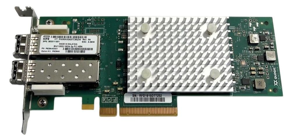 HPE StoreFabric SN1200E Dual Port 16Gb FC Host Bus Adapter HBA 870002 ...