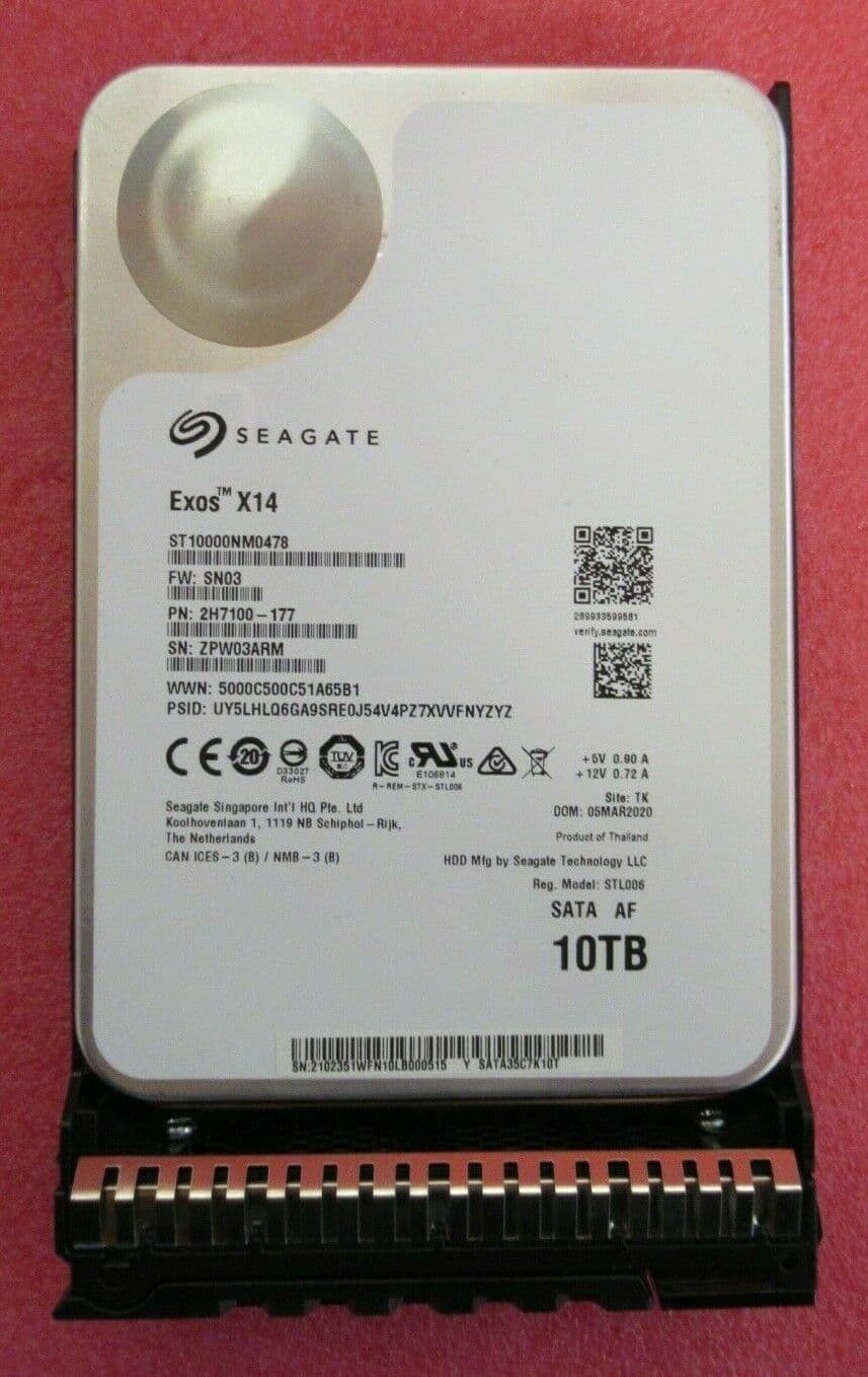 Huawei FusionStorage 10TB 7 2K SATA 6G 3 5" Hard Drive HDD SATA35C7K10T ...