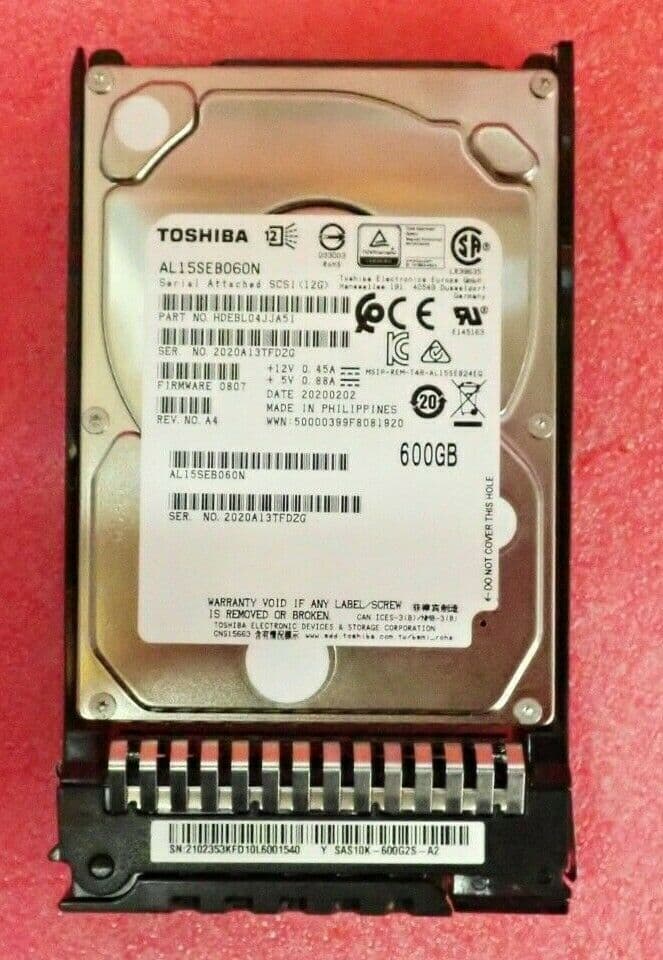 Huawei FusionStorage 600GB 10K SAS 12Gb/s 2 5" HDD SAS10K-600G2S-A2 ...
