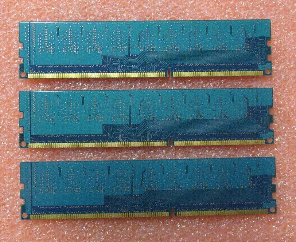Hynix 6GB 3 x 2GB Memory DDR3 PC3L-12800E 1600MHz 1Rx8 HMT325U7CFR8A-PB RAM