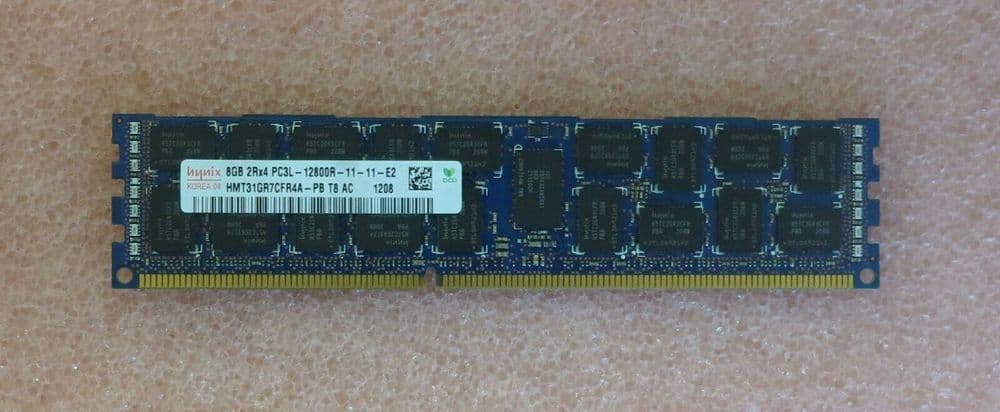 Hynix 8GB 2Rx8 PC3-12800R DDR3 ECC 240-P CL11 Server Memory ...